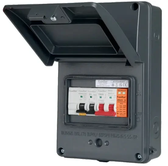 Fusebox IP65 32A Bi-Directional RCBO & Surge Protection Consumer Unit ...