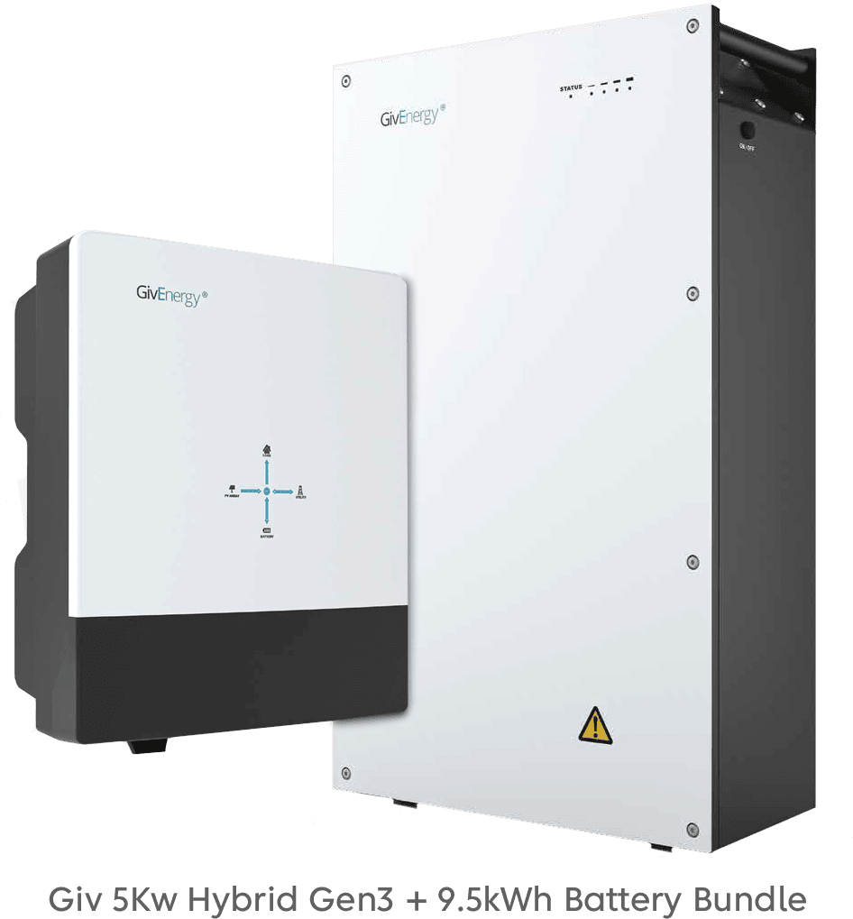 GivEnergy 5Kw Hybrid Gen3 + 9.5kWh Battery Bundle - Solar Trade Sales