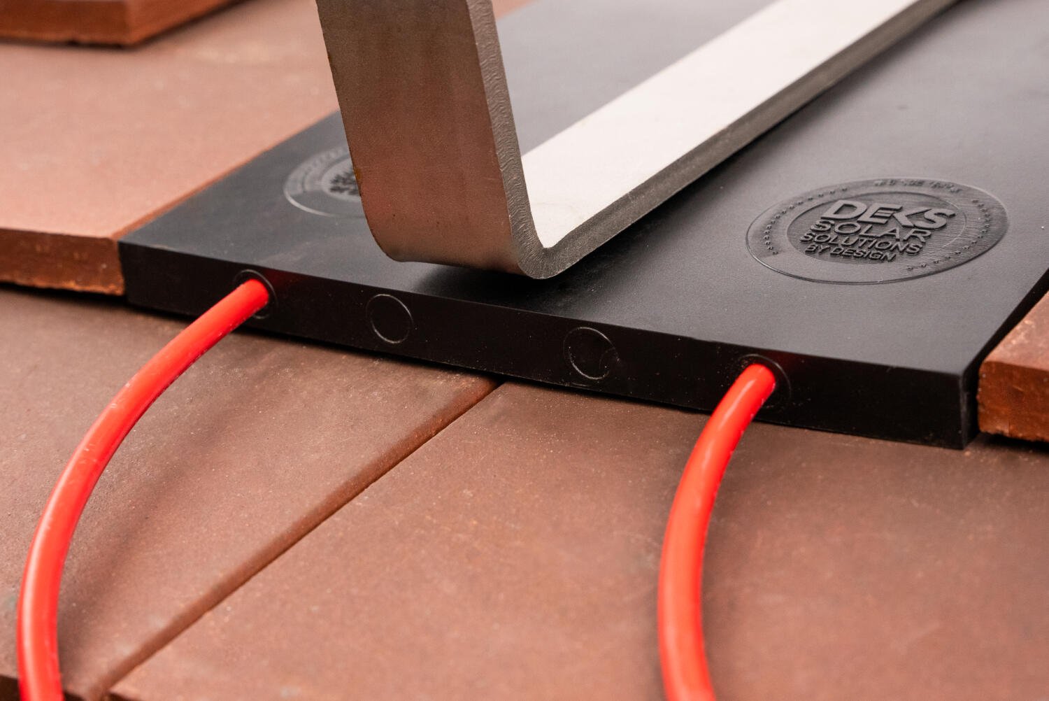 SolarDek TileFlash - Tile flashing with cable entry - Solar Trade Sales